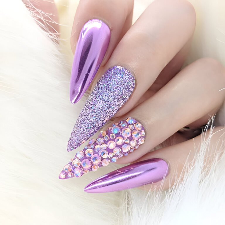 30 Stunning Ways To Rock Violet Nails – Fashion ideas